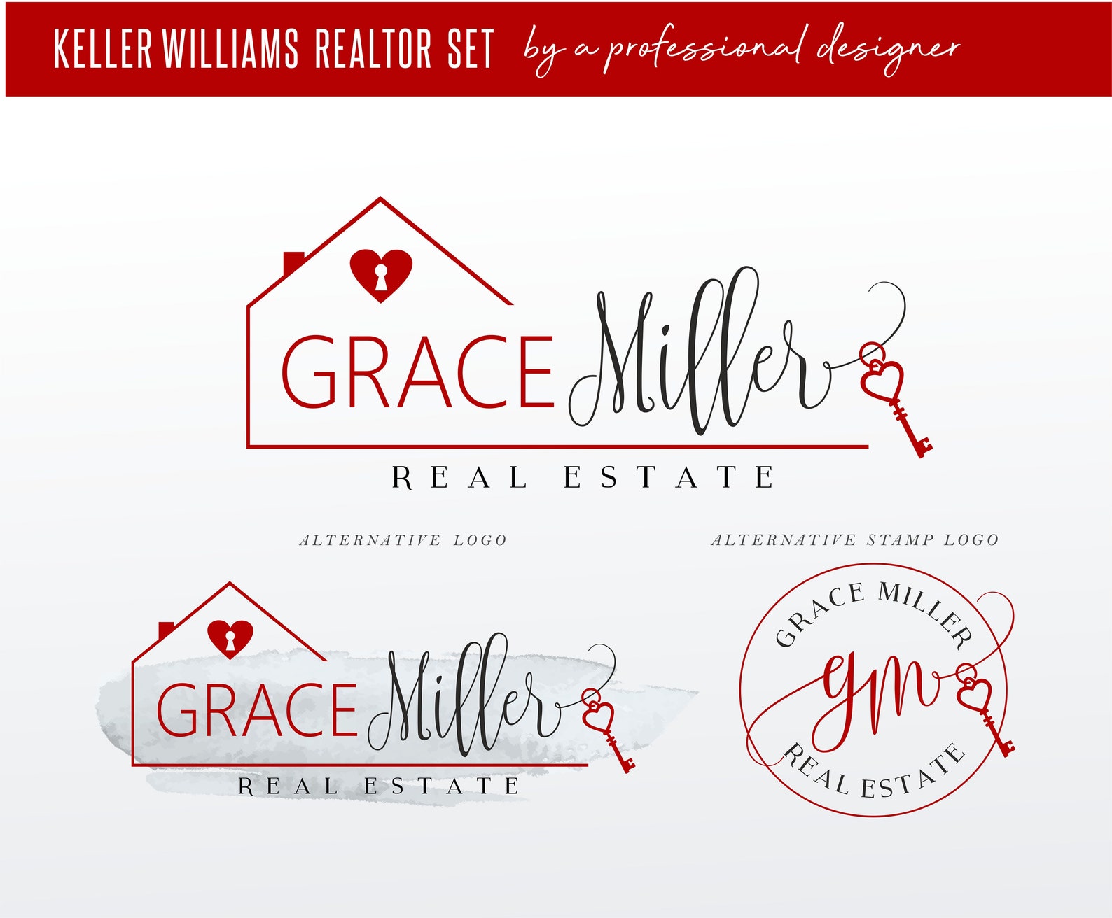 Realtor Logo Real Estate Logo Design Realtor Branding KW - Etsy