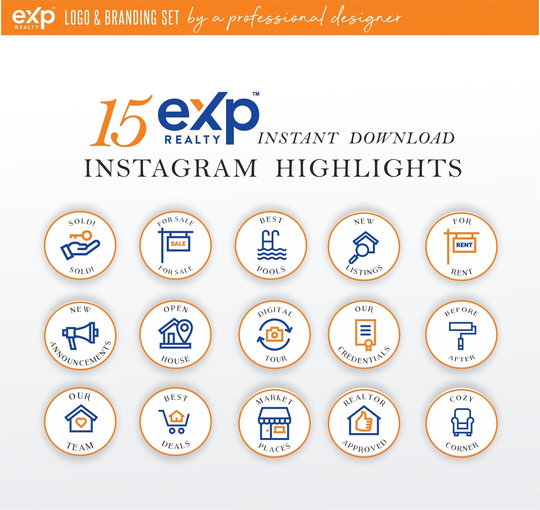 15 EXP Realty Instagram Highligts, Realtor Stickers, EXP Realty, Real ...