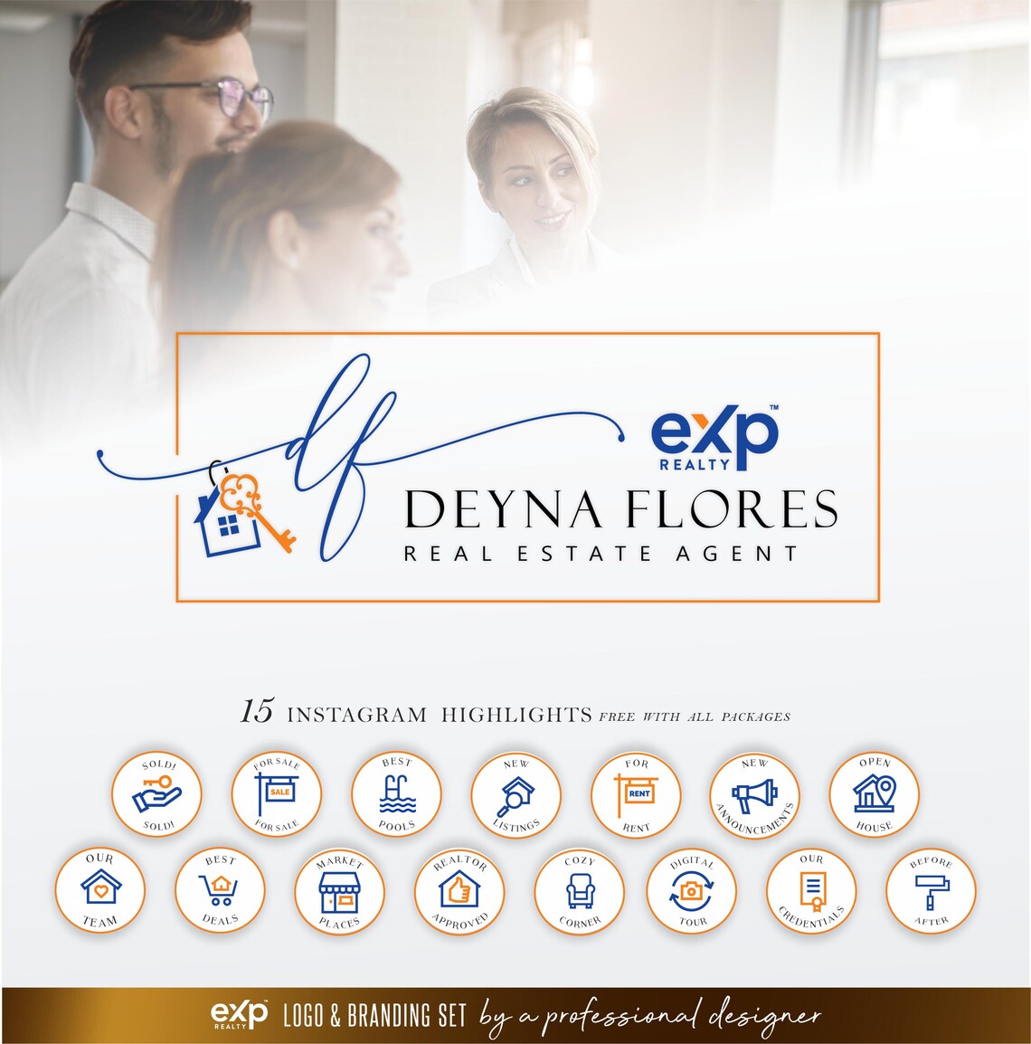 EXP Realtor Logo, Real Estate Logo Design, Real Estate Logo Modern ...