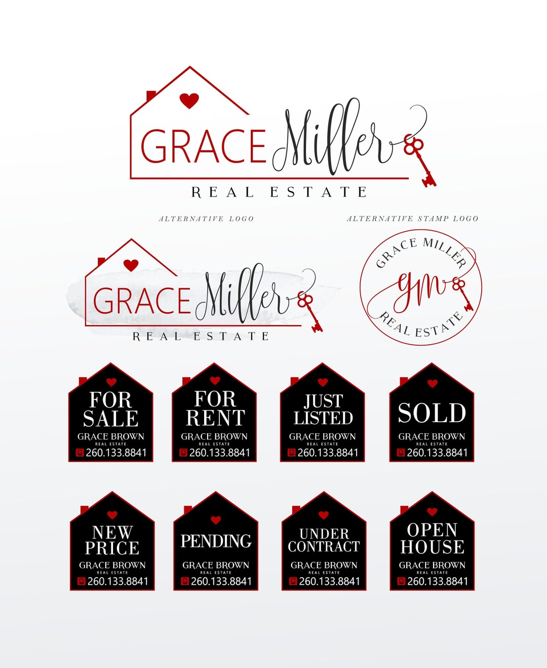 Realtor Logo, Real Estate Logo Design, Realtor Branding, KW Realtor ...