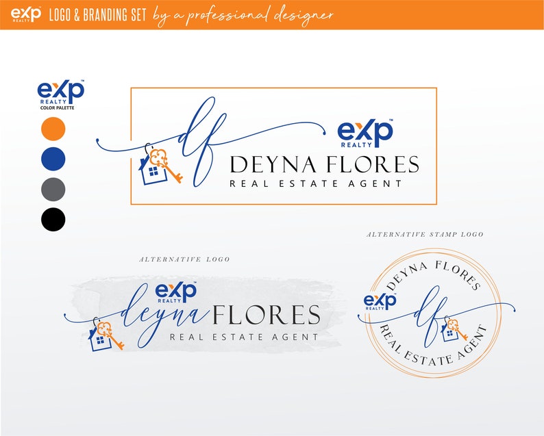 EXP Realtor Logo, Real Estate Logo Design, Real Estate Logo Modern ...