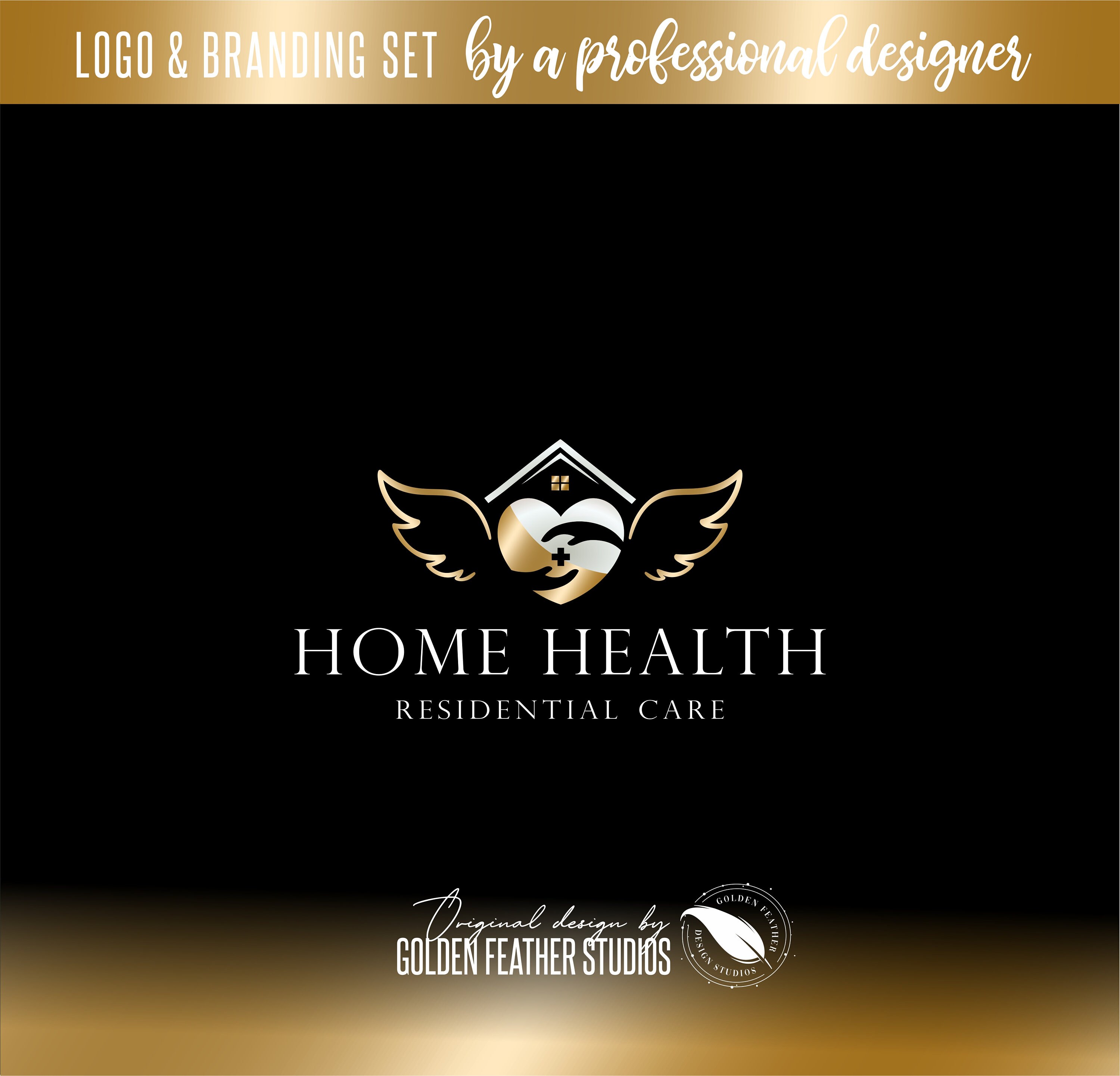 Home Healthcare Logo Home Care Logo Nurse Home Care Logo - Etsy