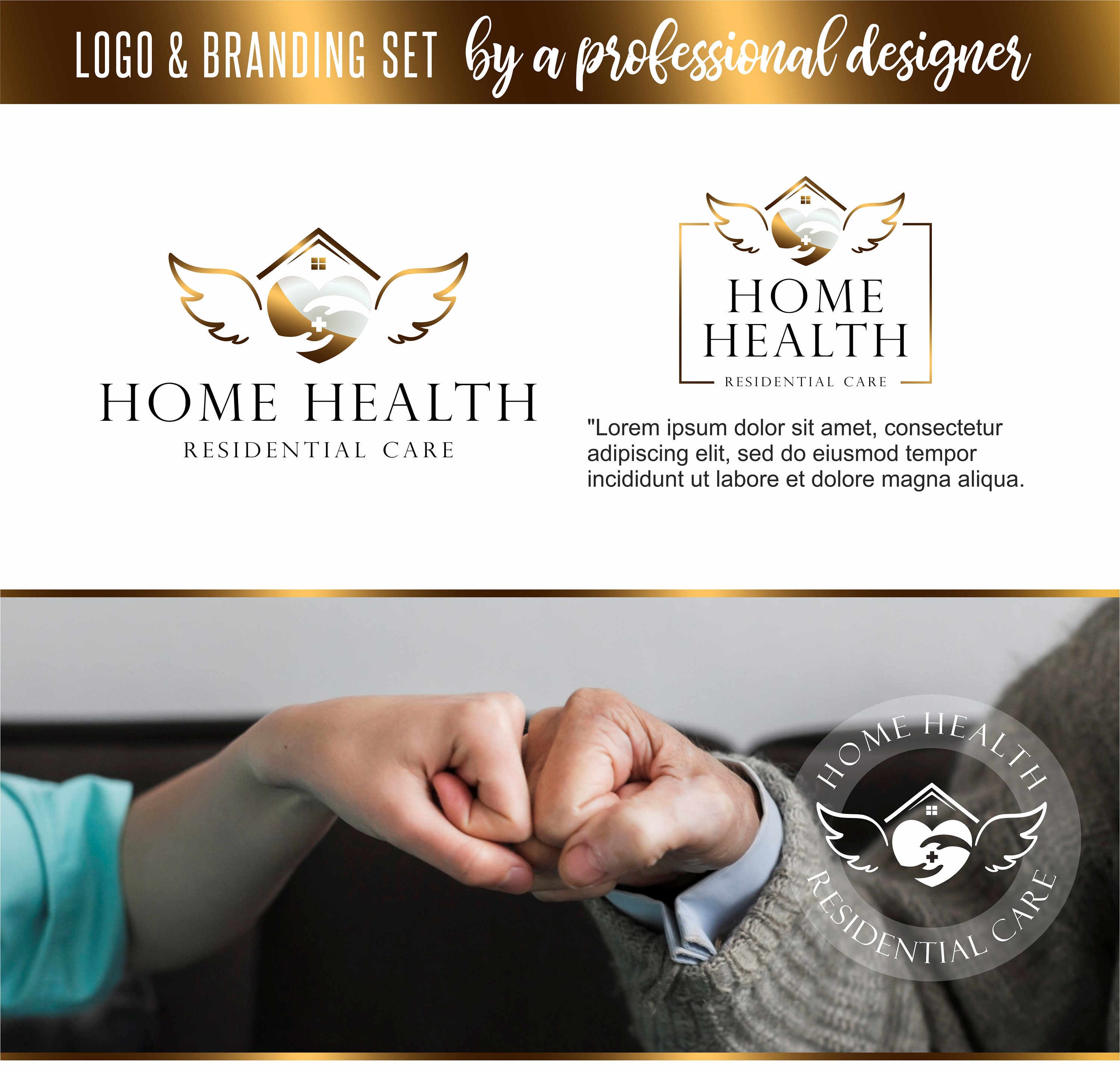 Home Healthcare Logo Home Care Logo Nurse Home Care Logo - Etsy