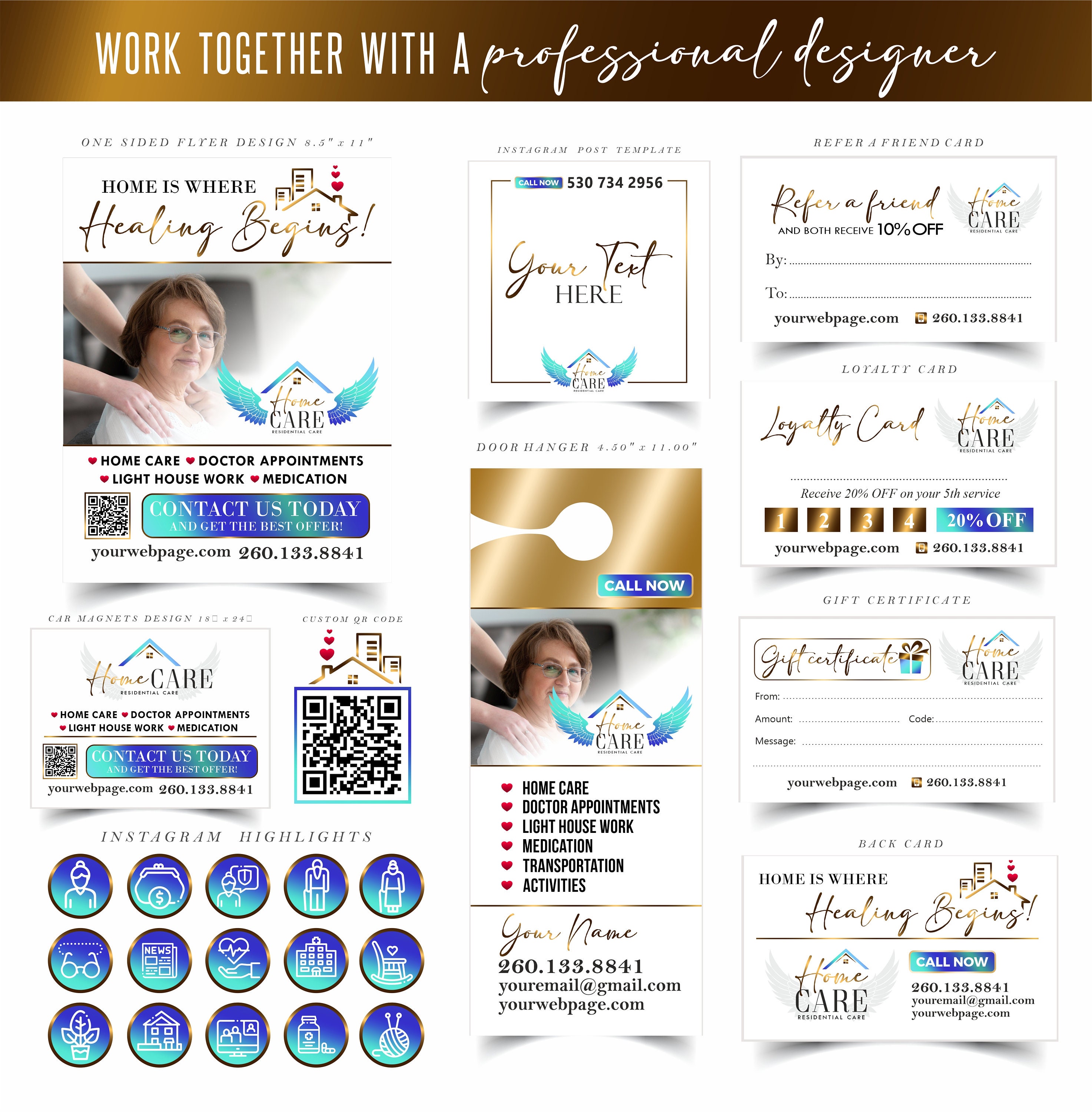 Pre-made Home Healthcare Logo, Home Care Logo, Nurse Home Care Logo ...