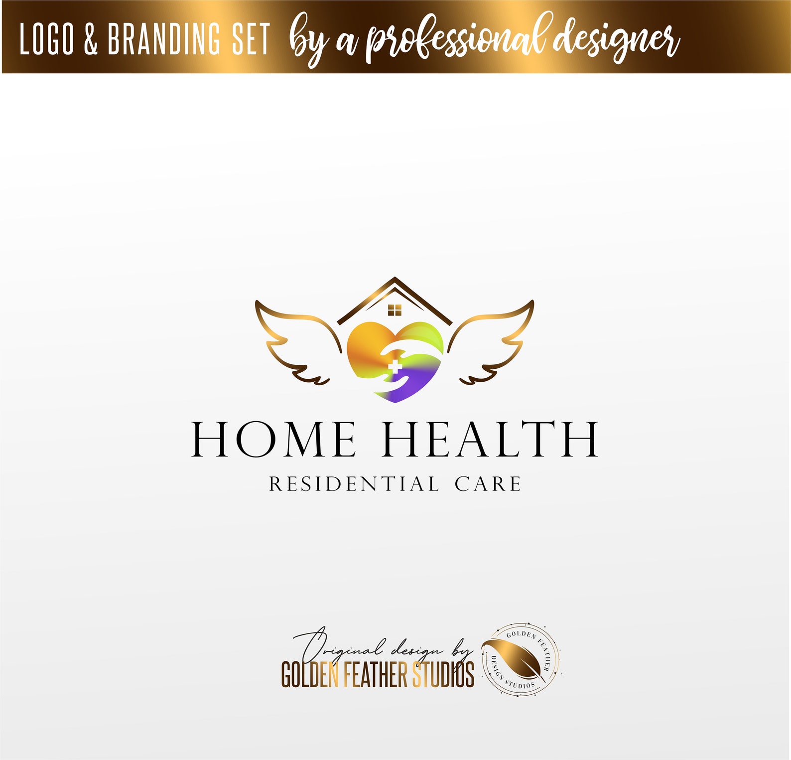 Home Healthcare Logo Home Care Logo Nurse Home Care Logo - Etsy