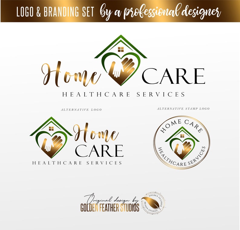 Home Healthcare Logo Home Care Logo Nurse Home Care Logo - Etsy