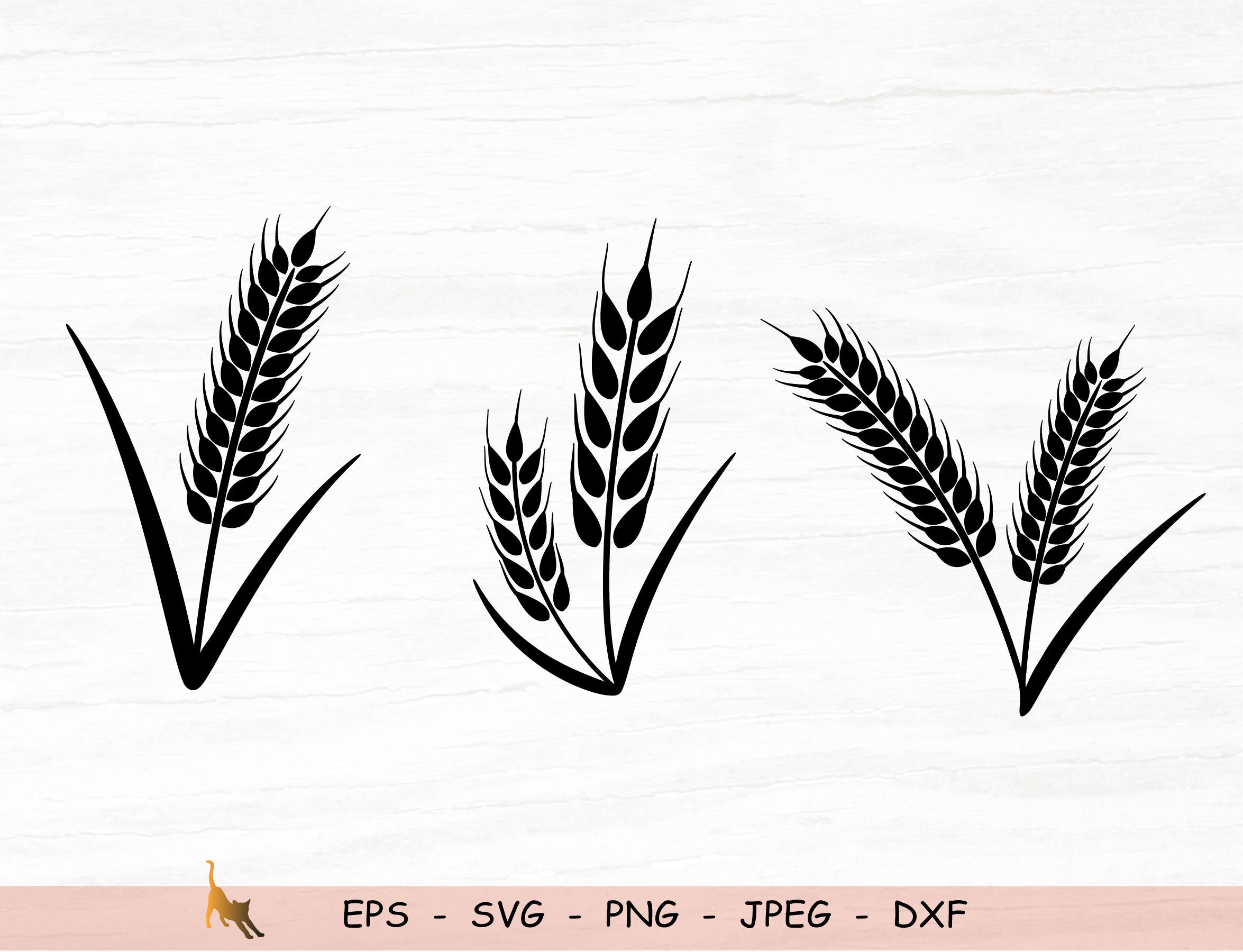 Wheat Svg Grain Svg Farm Svg Files for Cricut | Etsy