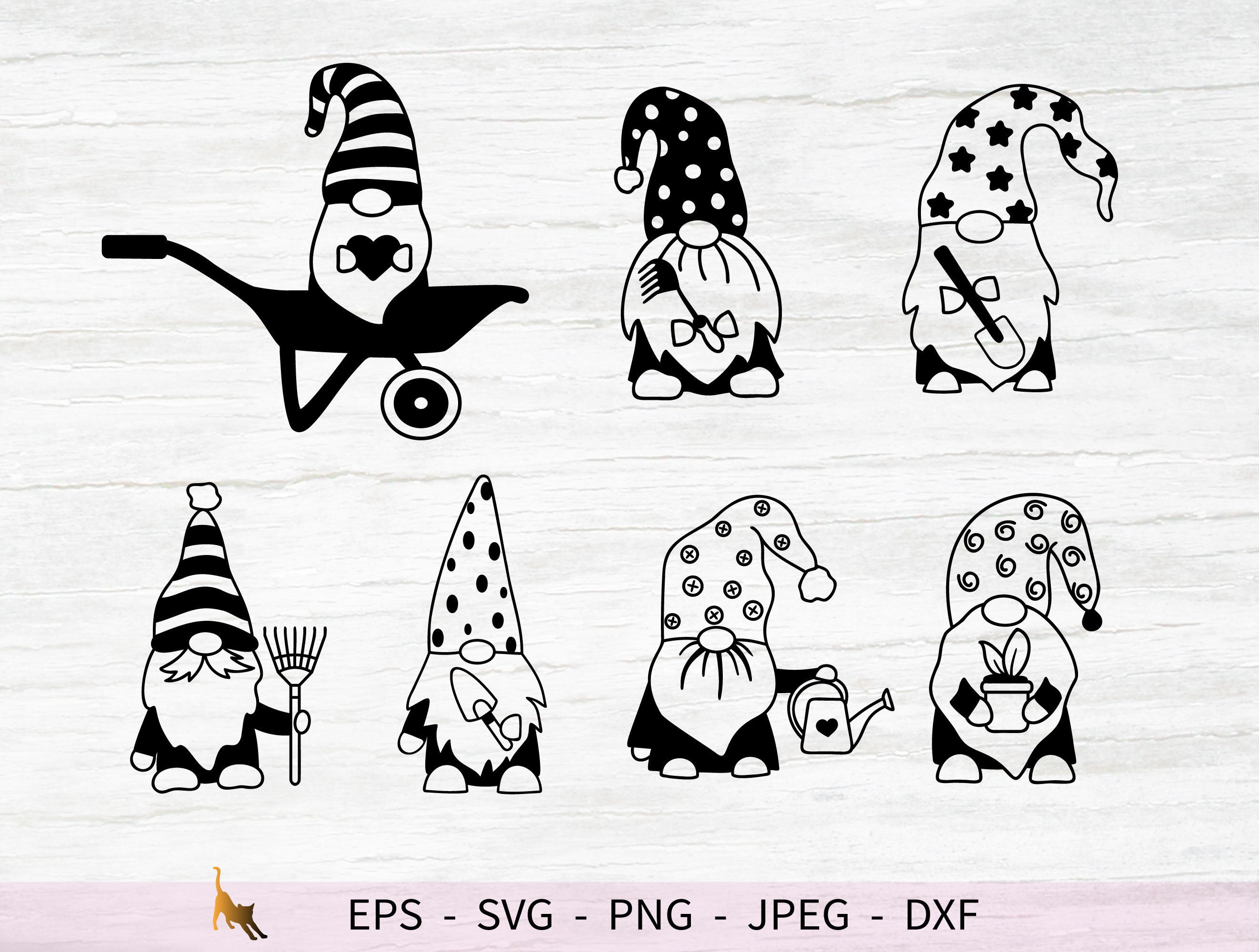 Gnome Svg Garden Gnome Svg Summer Gnomes Svg Files For Cricut | Etsy