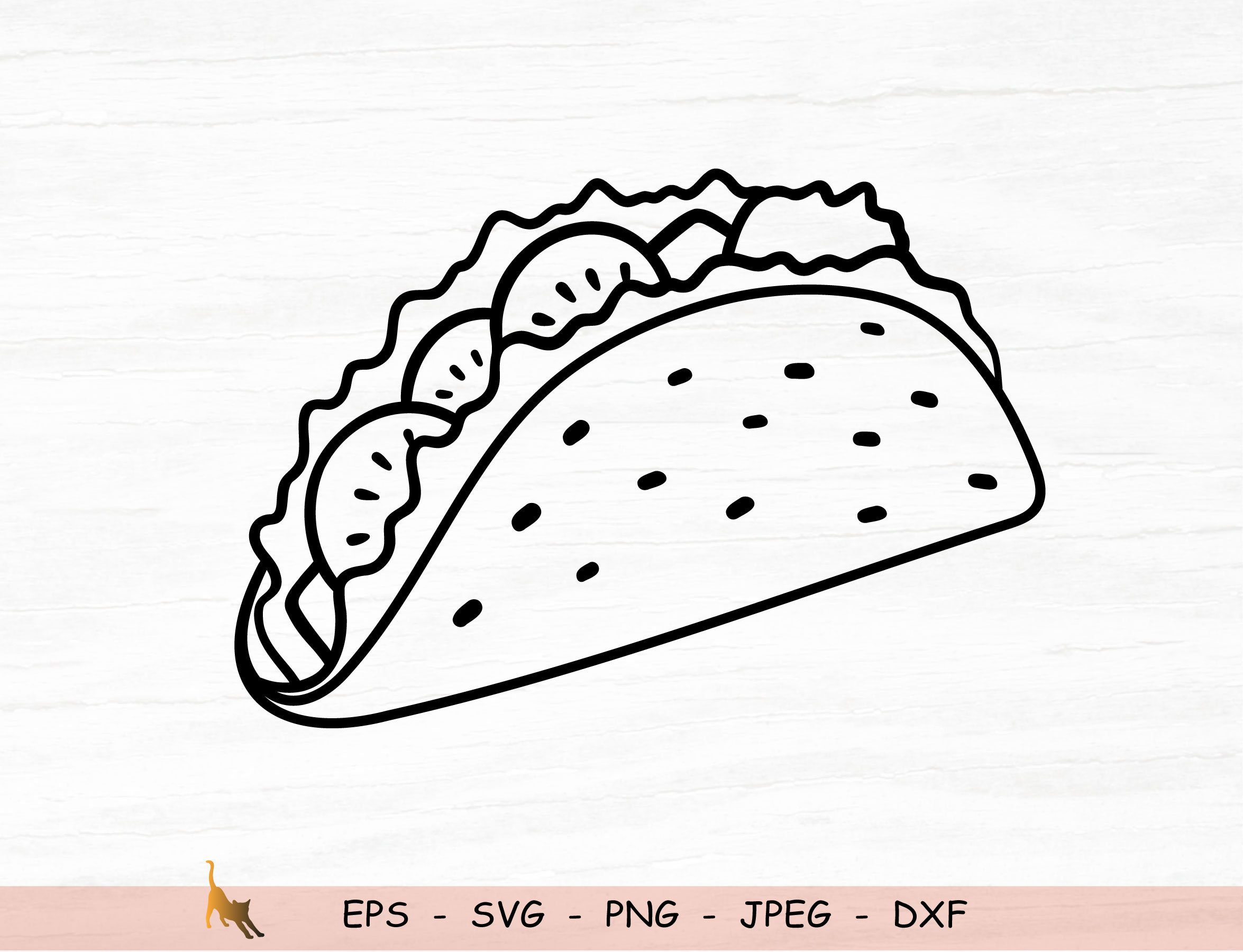 Taco Svg Mexikanische svg Food Svg Dateien für Cricut | Etsy
