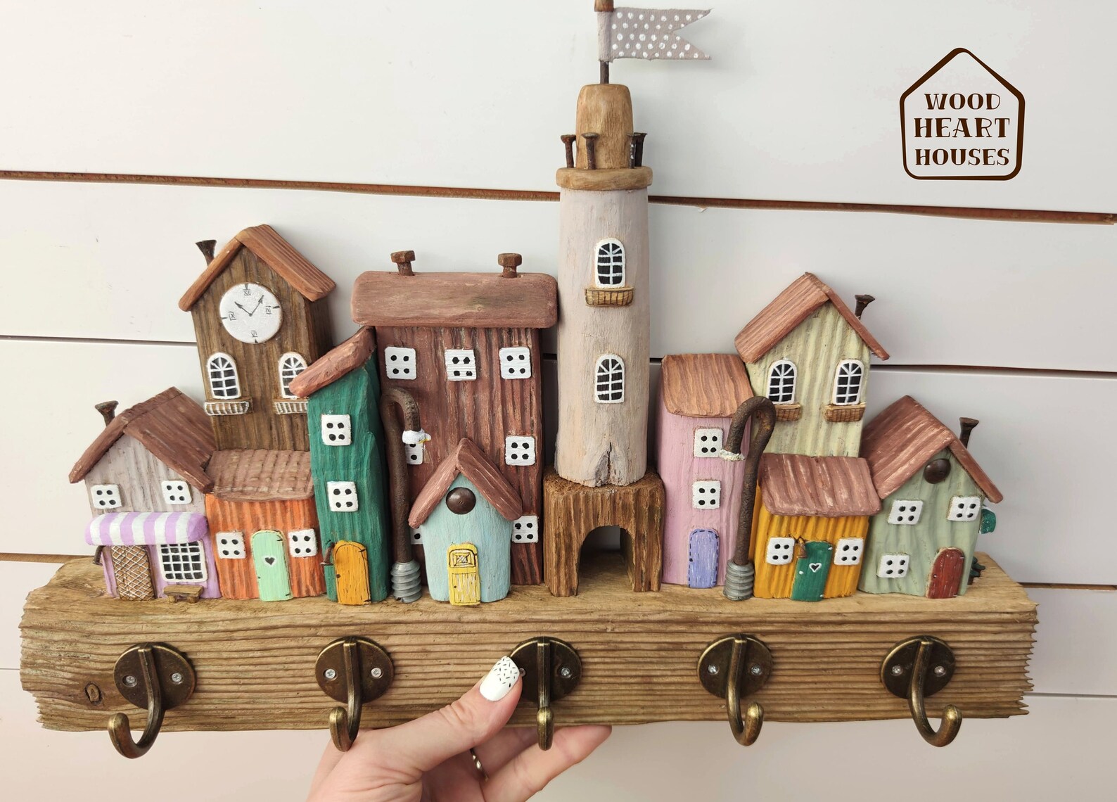 Driftwood Wall Key Holder Wood Key Holder Entryway Key - Etsy