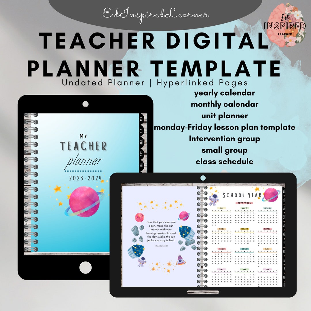 Teacher Digital Planner 2023 2024 Digital Planner | iPad Planner ...