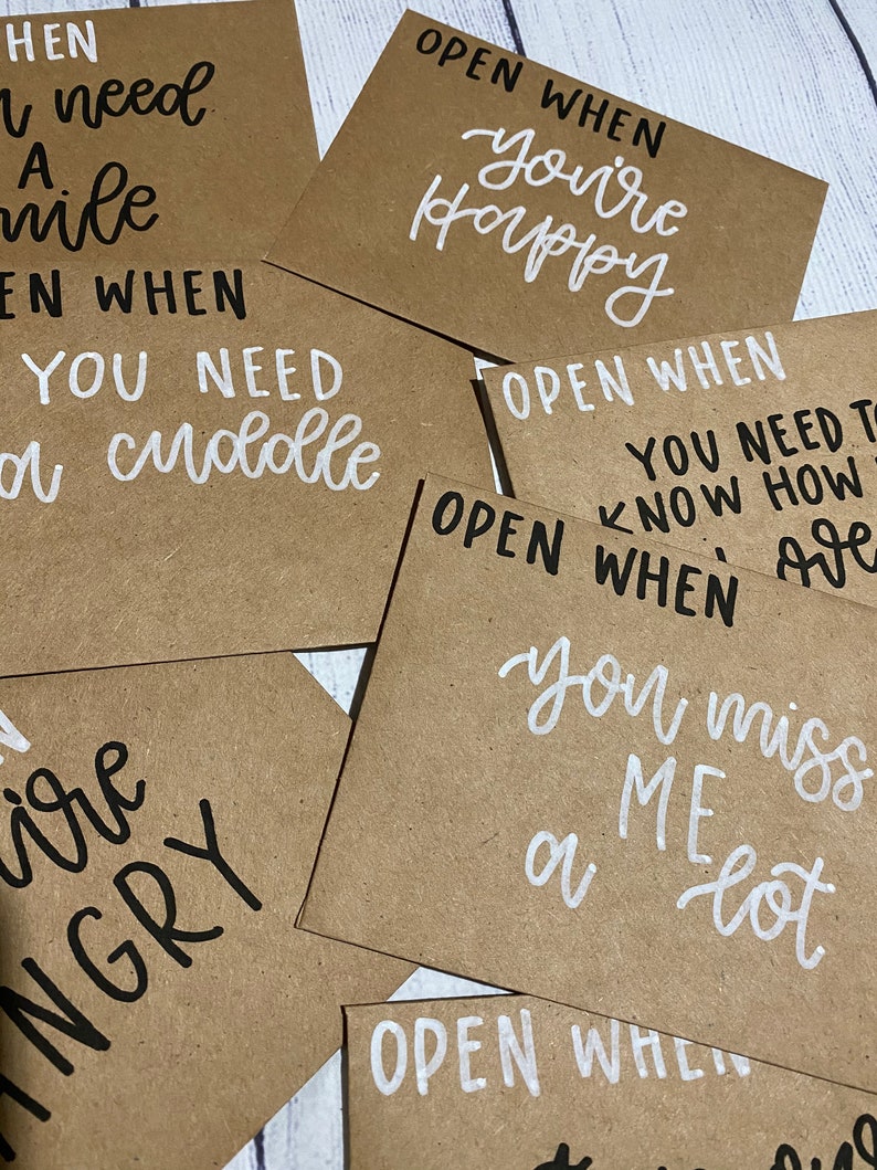 Open When Letters Open When Envelopes Open When Cards Open - Etsy UK