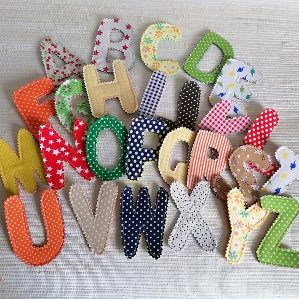 Alphabet Fabric - Etsy
