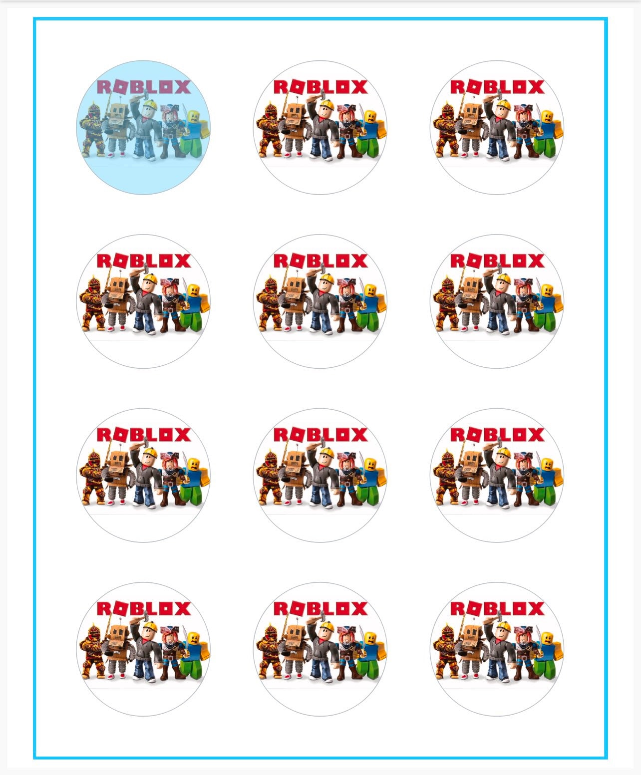 Roblox Party Stickers - Etsy