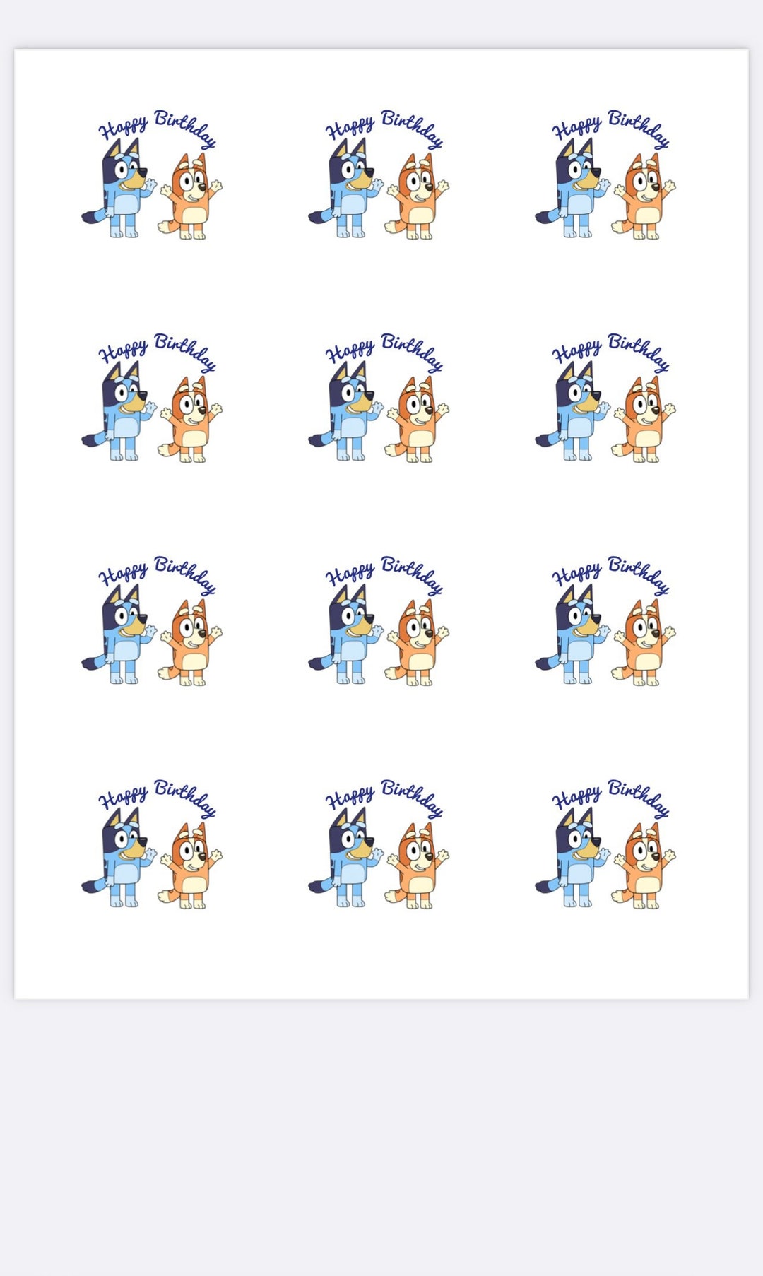 Bluey Stickers - Etsy