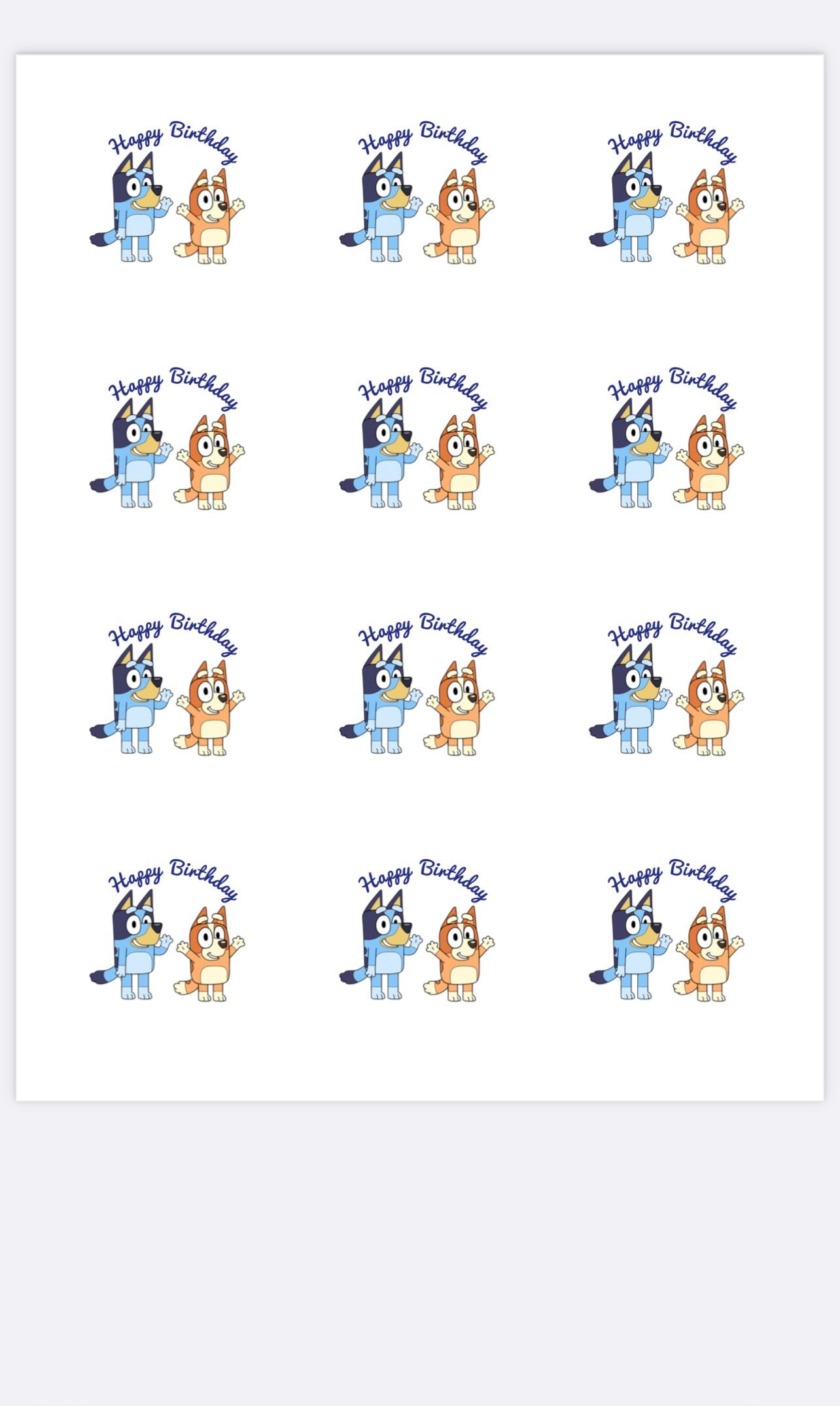 Bluey Stickers - Etsy