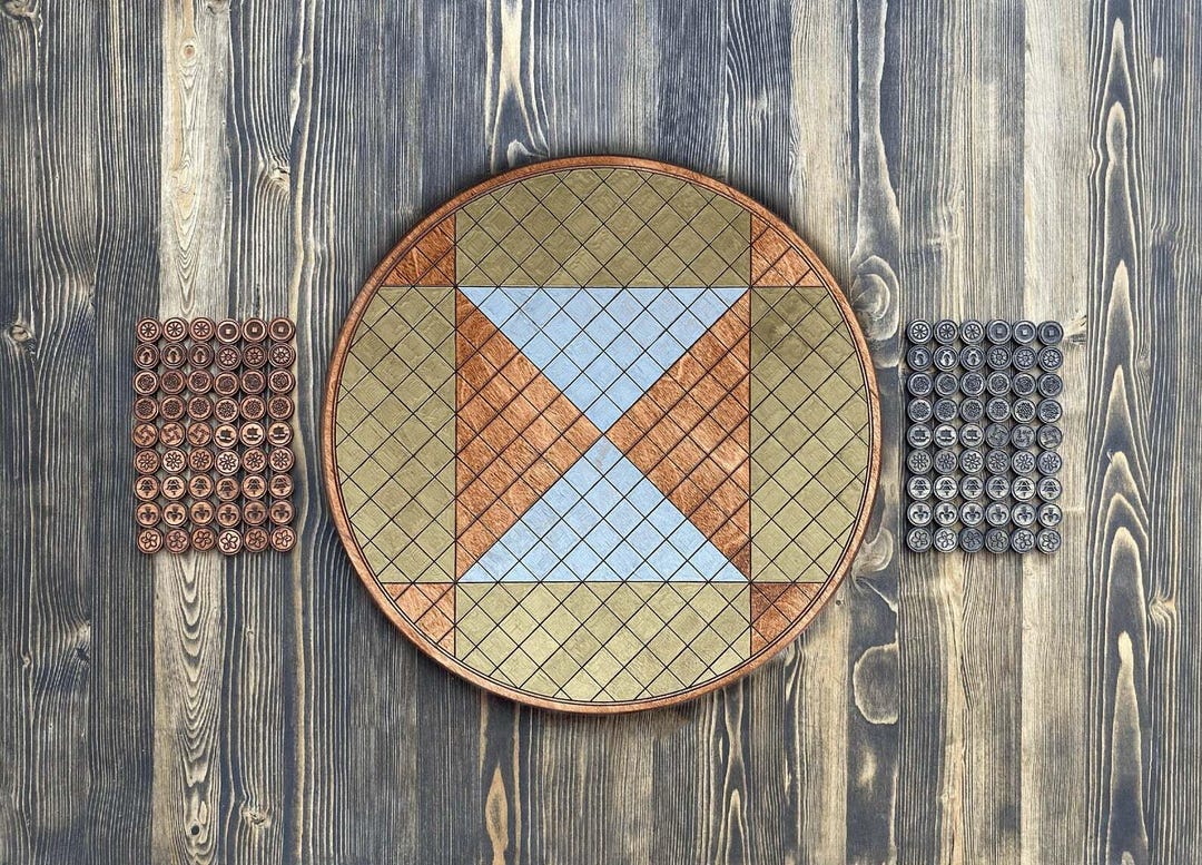 PAI SHO Board Game, the Last Airbender Board Game, Ancient Wooden Board ...