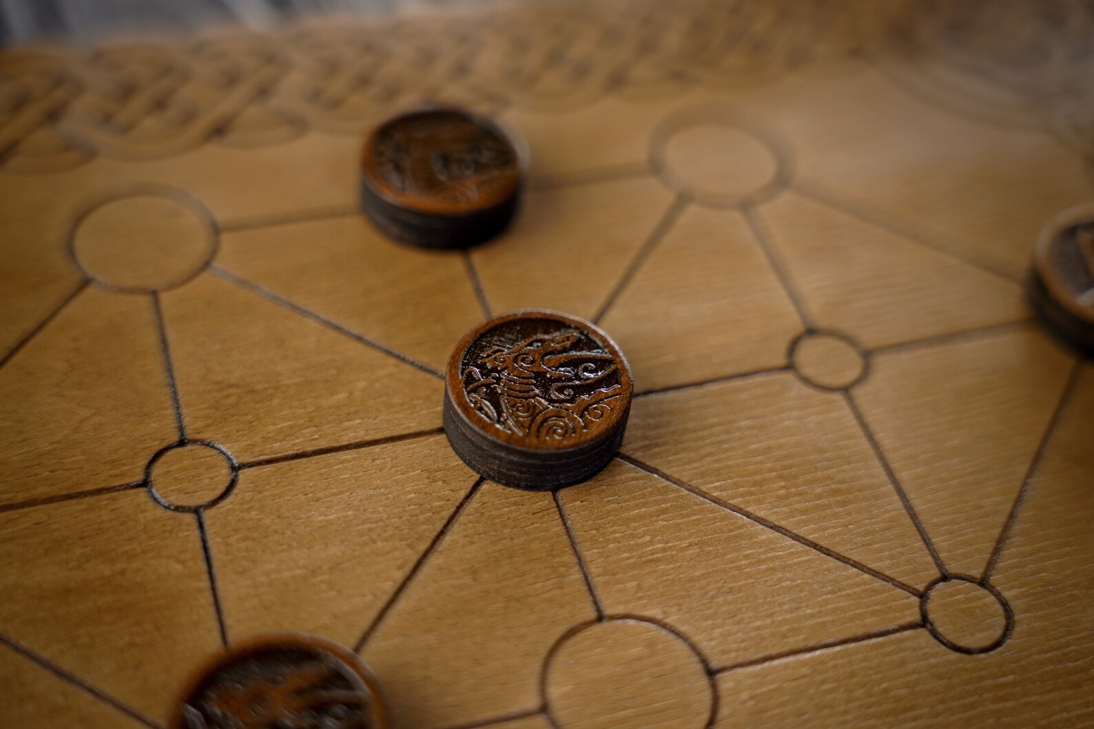Hare and Hound Board Game, French Military Game, Fox and Hound Game ...