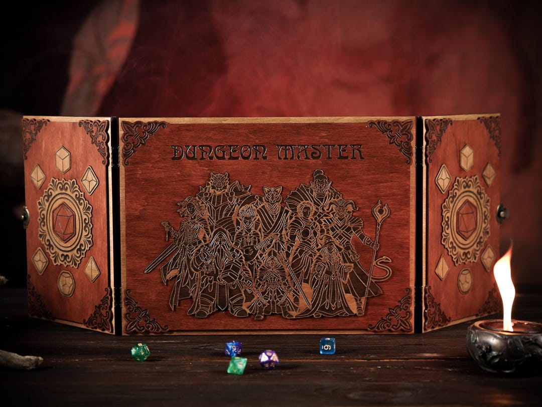 Dnd Board Game, Dungeon Master Experience, Wooden Board Game, Fantasy ...