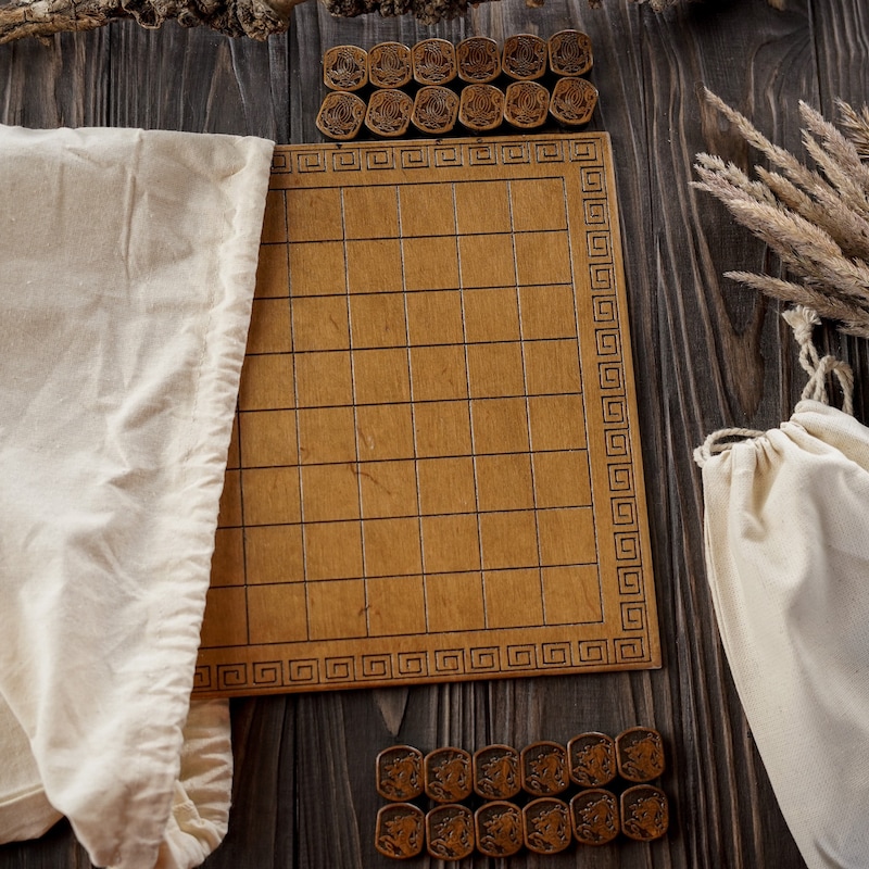 Checkers Game Game Table - Etsy