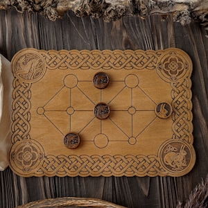 Hare and Hound Board Game, French Military Game, Fox and Hound Game ...