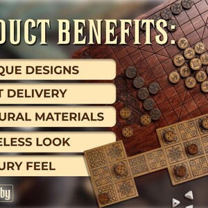 Viking Board Game Fidchell, Celtic Board Game Table, Custom Made Game ...