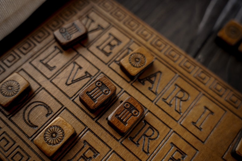 Ludus Duodecim Scriptorum Ancient Roman Board Games Handmade - Etsy