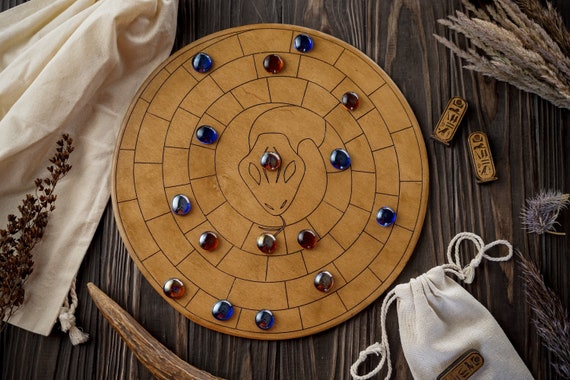 Mehen Board Game Egyptian Board Game Ancient Egyptian Game - Etsy