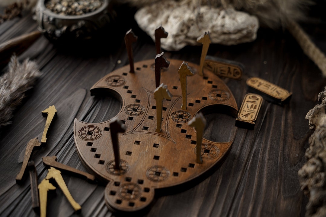 HOUNDS and JACKALS Ancient Board Game, Egyptian Board Game, Wooden ...