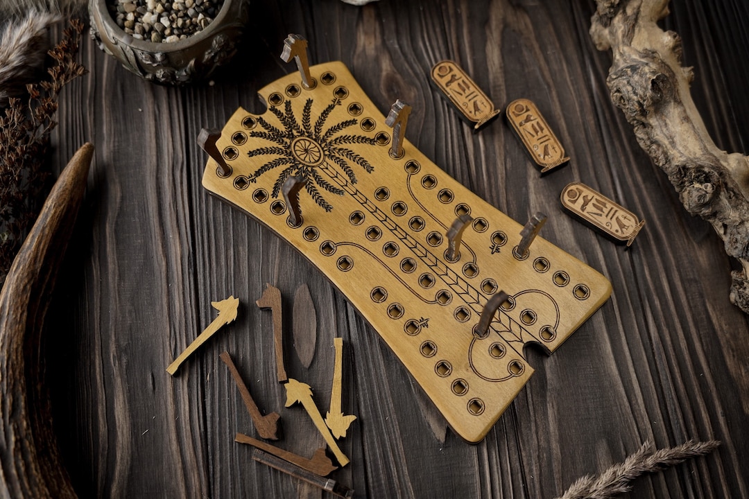 HOUNDS and JACKALS Ancient Board Game, Egyptian Board Game, Wooden ...