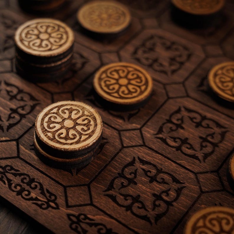 Tak Board Game, Tak Pieces, Rustic Game, Strategy Gift Set, Gift for ...