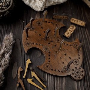 HOUNDS and JACKALS Ancient Board Game, Egyptian Board Game, Wooden ...