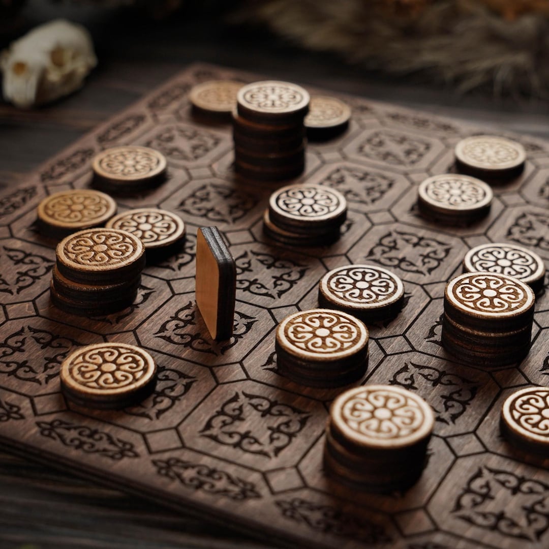 Tak Board Game, Tak Pieces, Rustic Game, Strategy Gift Set, Gift for ...