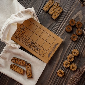 SENET Ancient Board Game, Egyptian Board Game, Wooden Senet Board ...