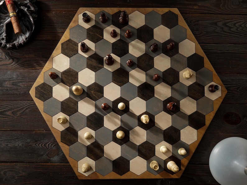 Hexagonal Chess Board, Chess Set, Chess Board, Board Game, Hecagon ...