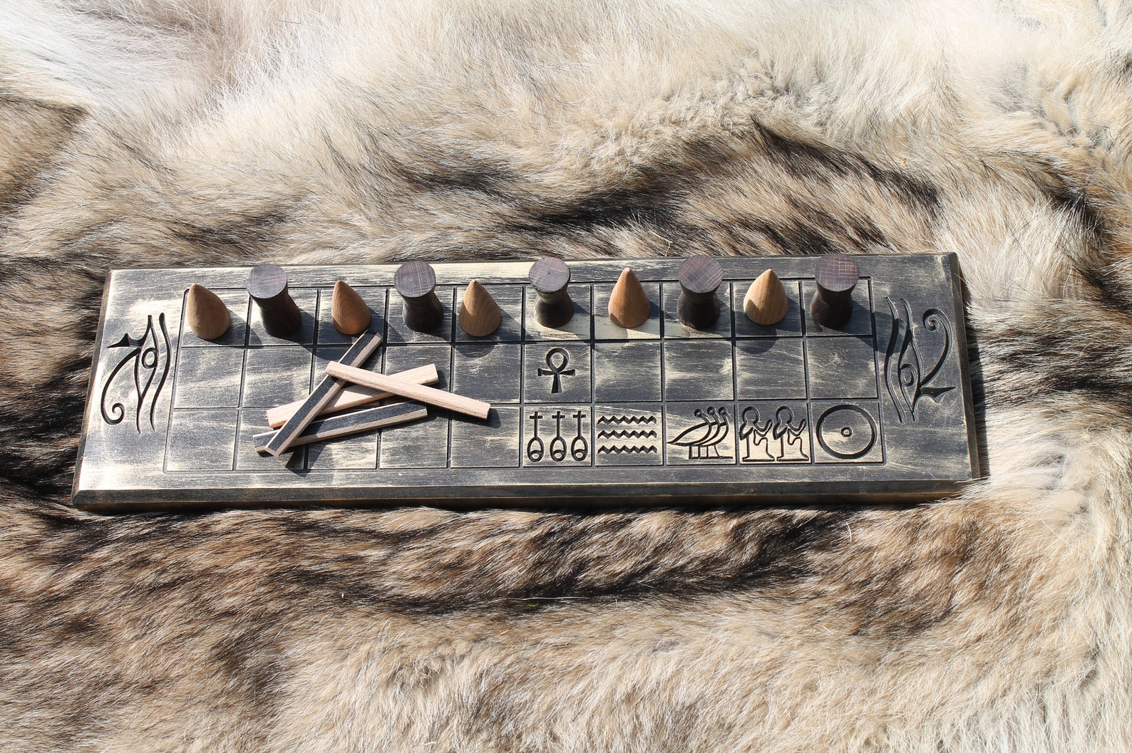 SENET ancient board game egyptian board game wooden senet | Etsy