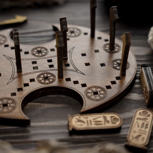 HOUNDS and JACKALS Ancient Board Game, Egyptian Board Game, Wooden ...