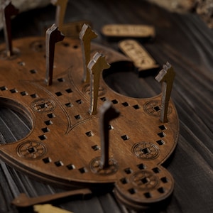 HOUNDS and JACKALS Ancient Board Game, Egyptian Board Game, Wooden ...