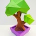 DIY Bonsai Tree Model, 3D Papercraft PDF Pattern / Simple Origami Low ...