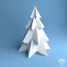 Pine Christmas Tree 3D Papercraft PDF Pattern / DIY Xmas Low Poly Paper ...