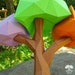Four Seasons Tree 3D Papercraft PDF Pattern, DIY Low Poly Origami Model ...