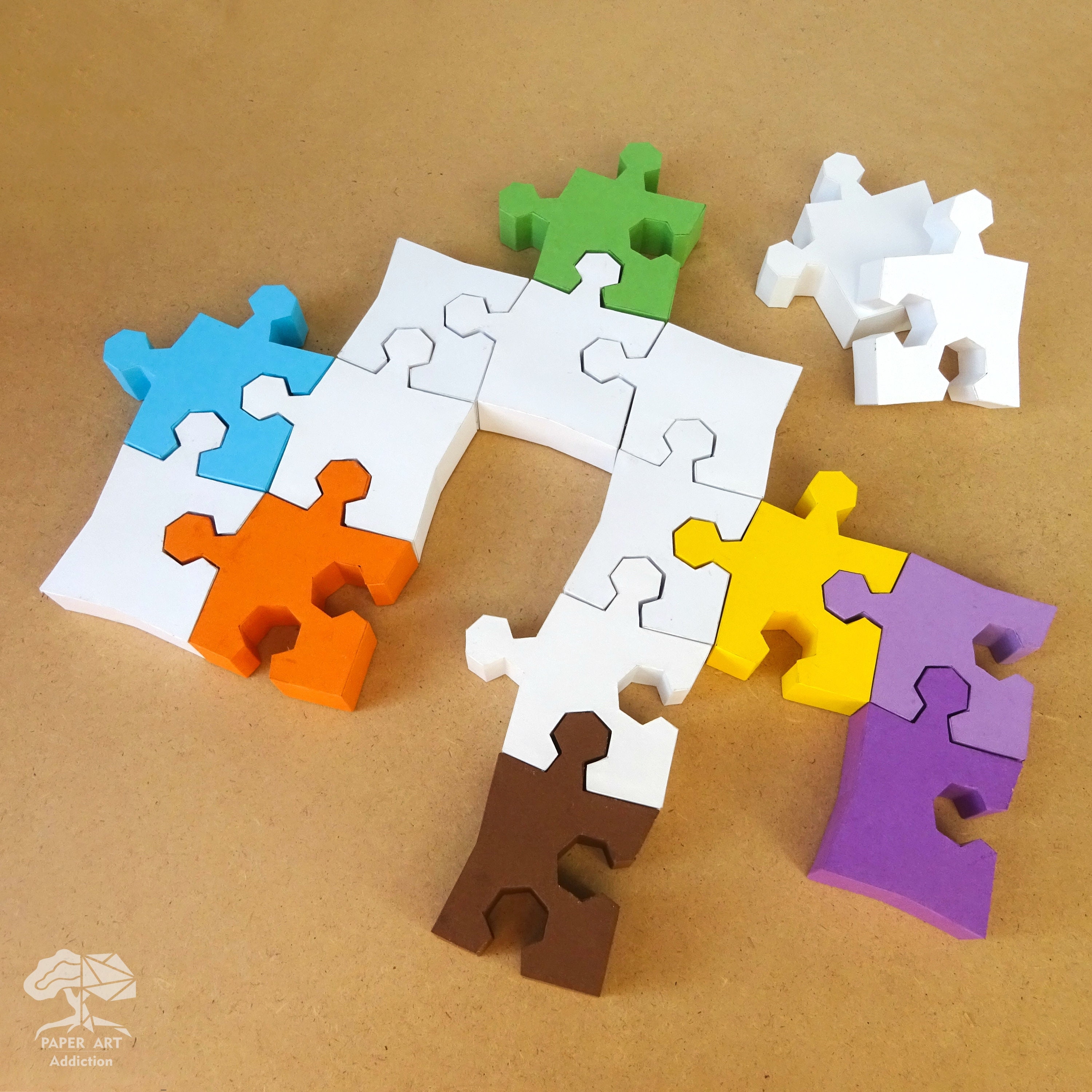 3D Infinity Puzzle Papercraft PDF Pattern/ DIY Low Poly Simple - Etsy ...