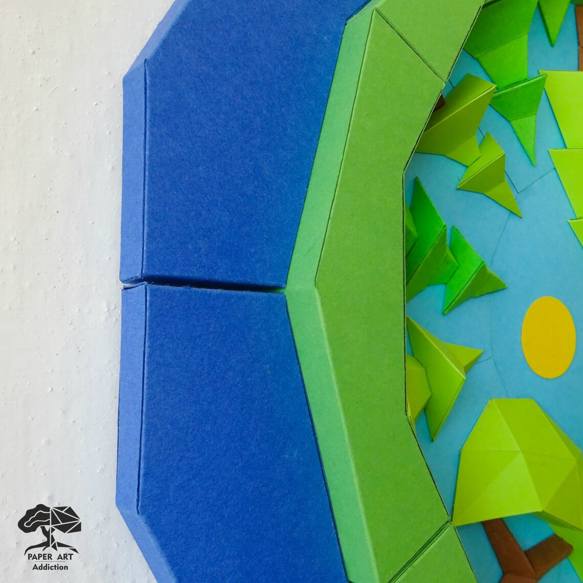 DIY Forest Papercraft Hanging 3D Papercraft PDF pattern / | Etsy