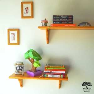 DIY Bonsai Tree Model, 3D Papercraft PDF Pattern / Simple Origami Low ...