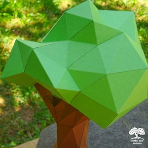 DIY Bonsai Tree Model, 3D Papercraft PDF Pattern / Simple Origami Low ...