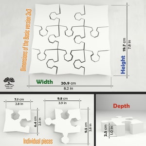 3D Infinity Puzzle Papercraft PDF Pattern/ DIY Low Poly Simple Origami ...