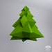 Pine Christmas Tree 3D Papercraft PDF Pattern / DIY Xmas Low Poly Paper ...