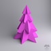 Pine Christmas Tree 3D Papercraft PDF Pattern / DIY Xmas Low Poly Paper ...