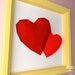 Two Hearts Wall Art 3D Papercraft PDF Pattern/ DIY Low Poly - Etsy