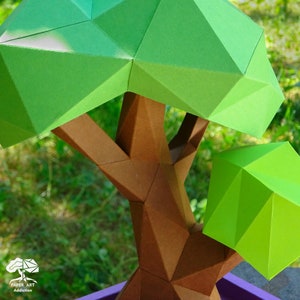 DIY Bonsai Tree Model, 3D Papercraft PDF Pattern / Simple Origami Low ...